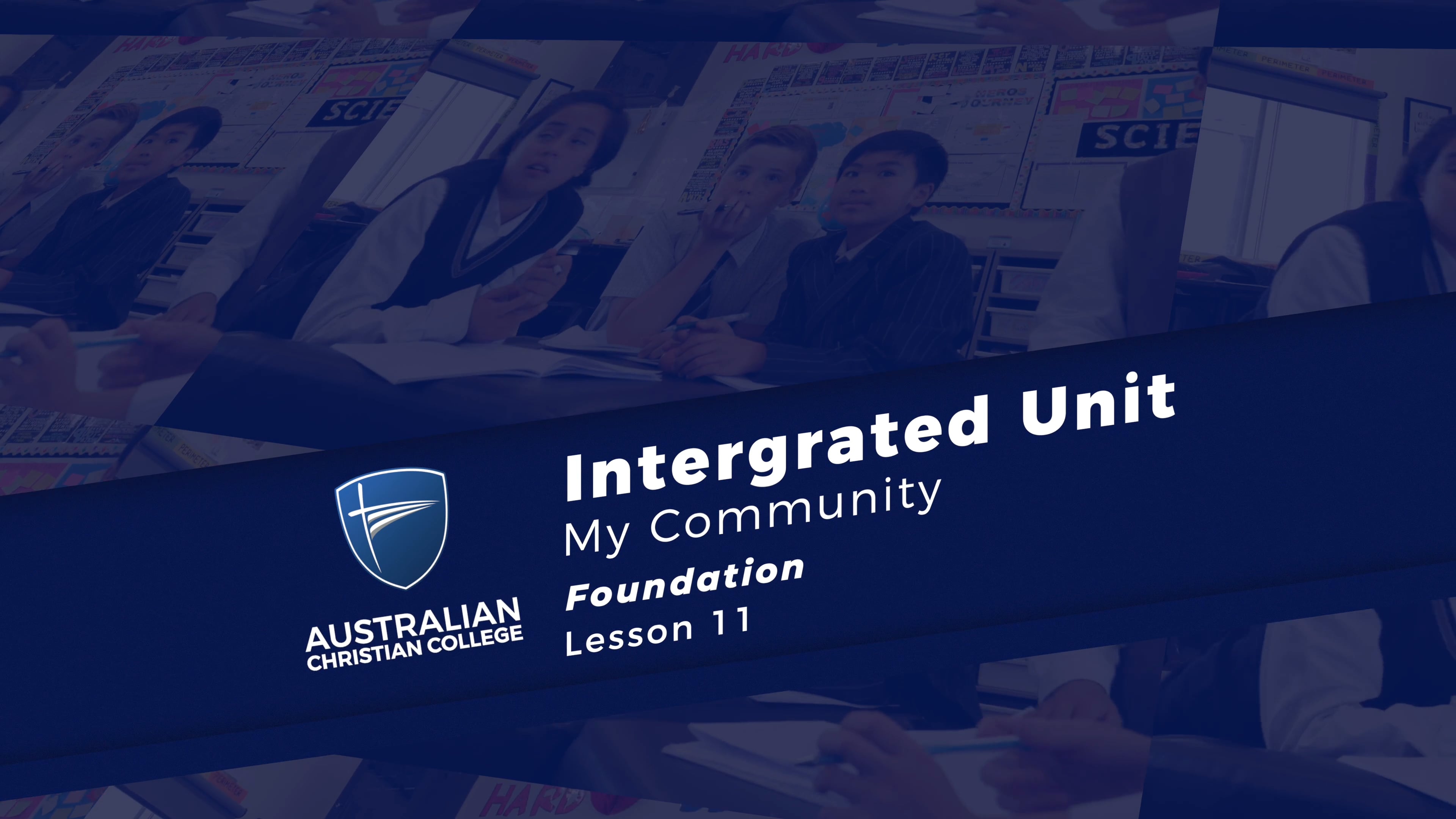 Foundation - My Community - Lesson 11 on Vimeo