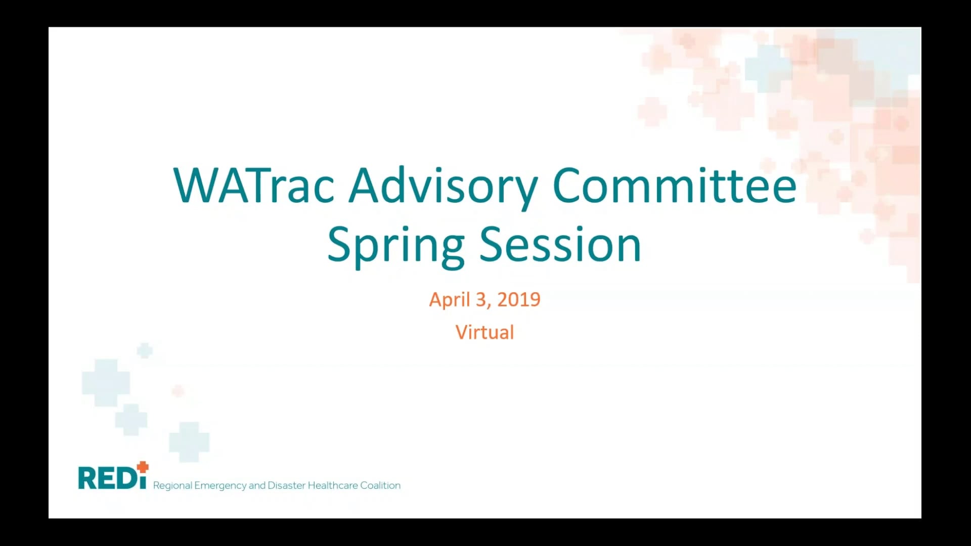 WATrac Advisory Committee Spring Session on Vimeo