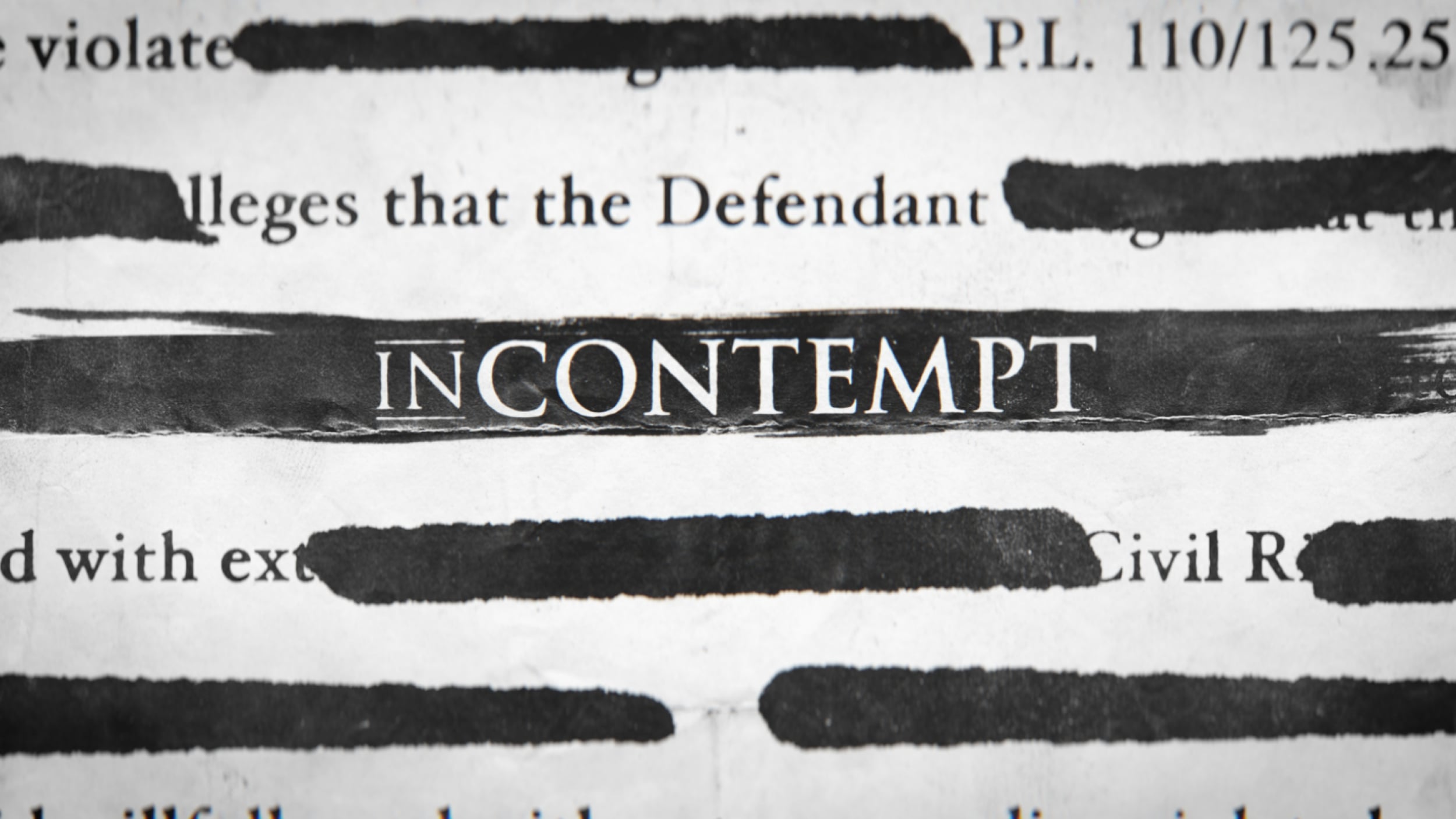 In Contempt - Opening Title on Vimeo