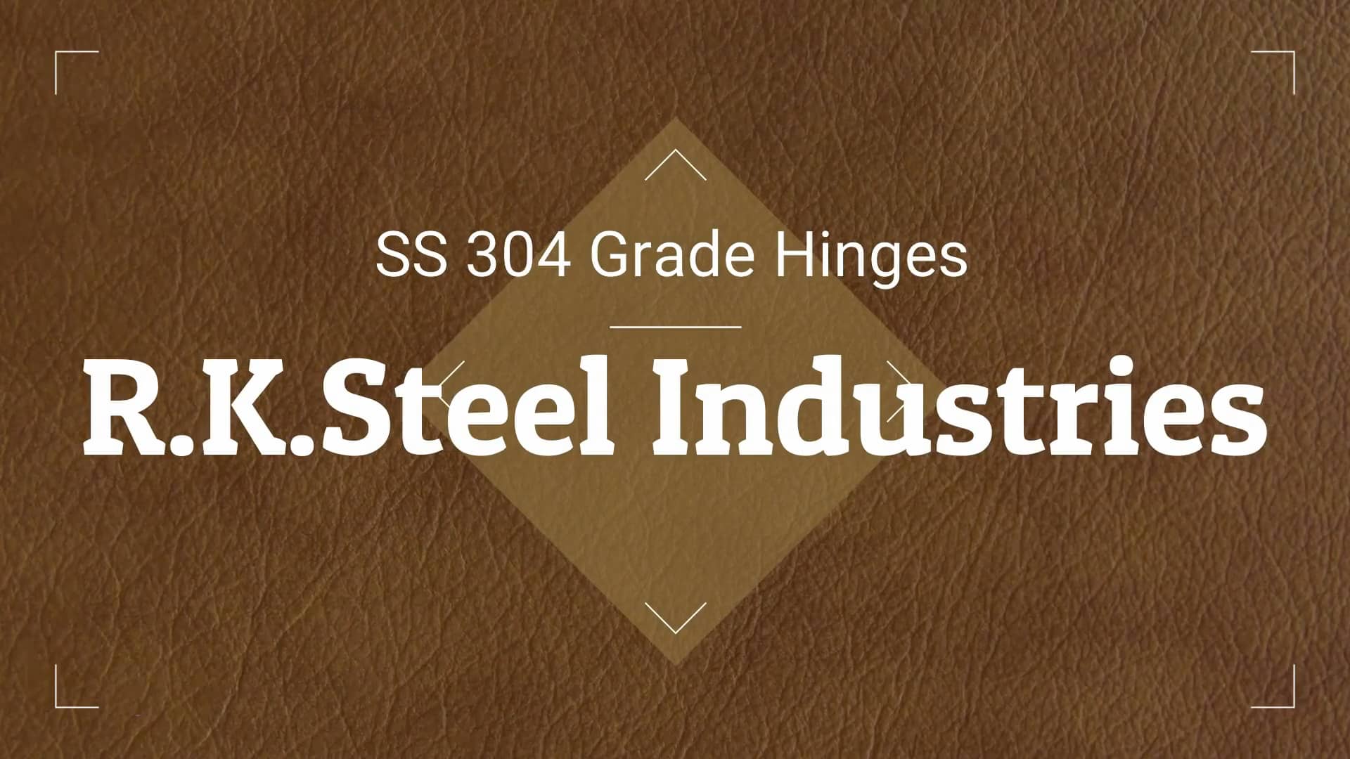 R.K.Steel Industries manufacturer of SS Grade 304 Hinges & Iron Hinges ...