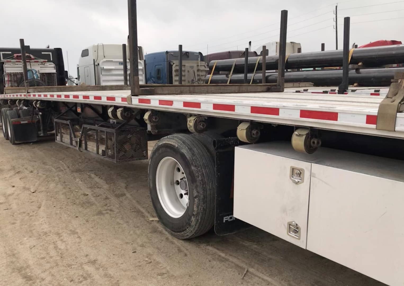 2015 Fontaine 48x102 Flatbed Trailer - Combo, Pipe Stakes, Toolbox on Vimeo