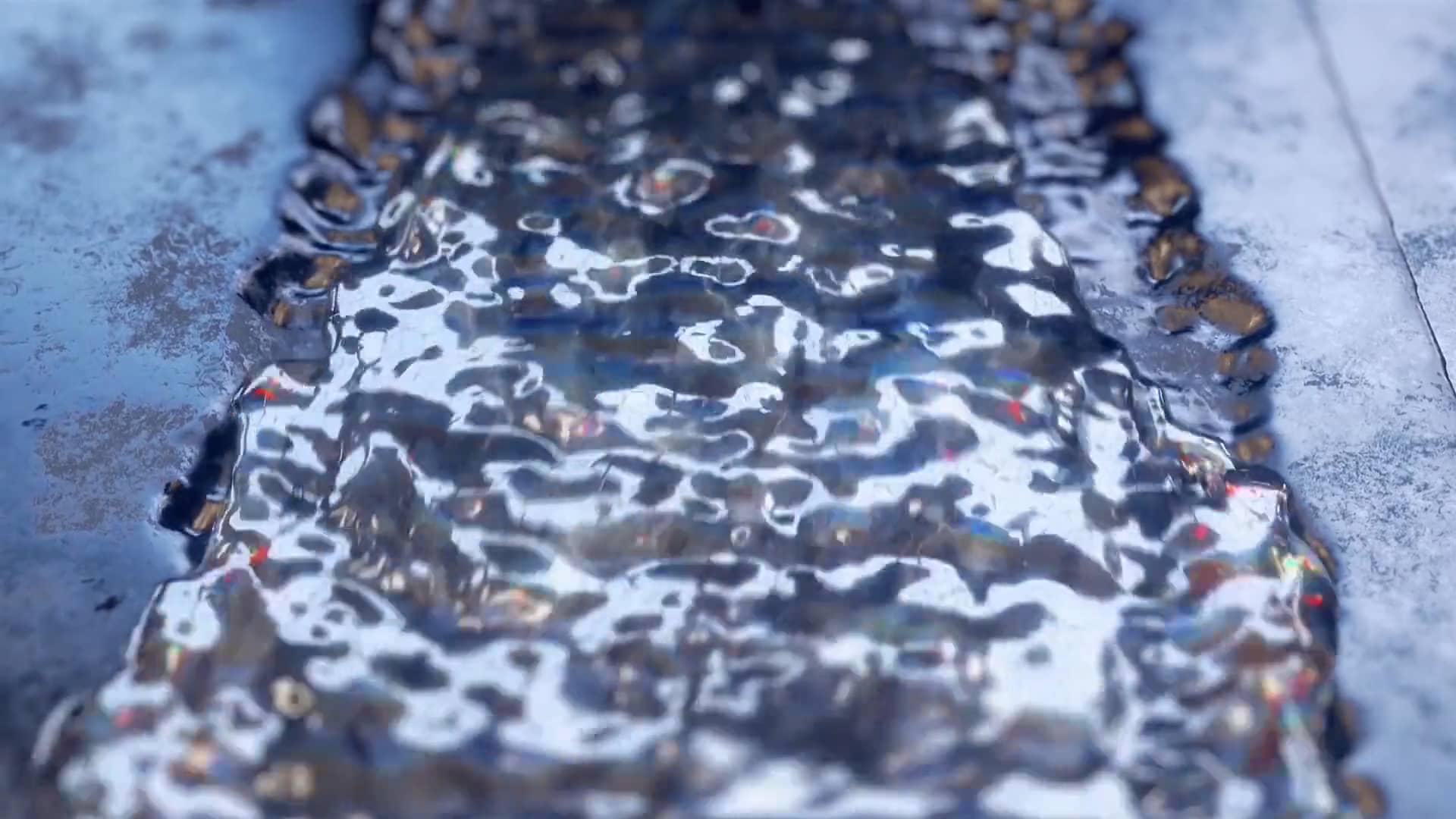 Dissolving Metal Logo Reveal on Vimeo