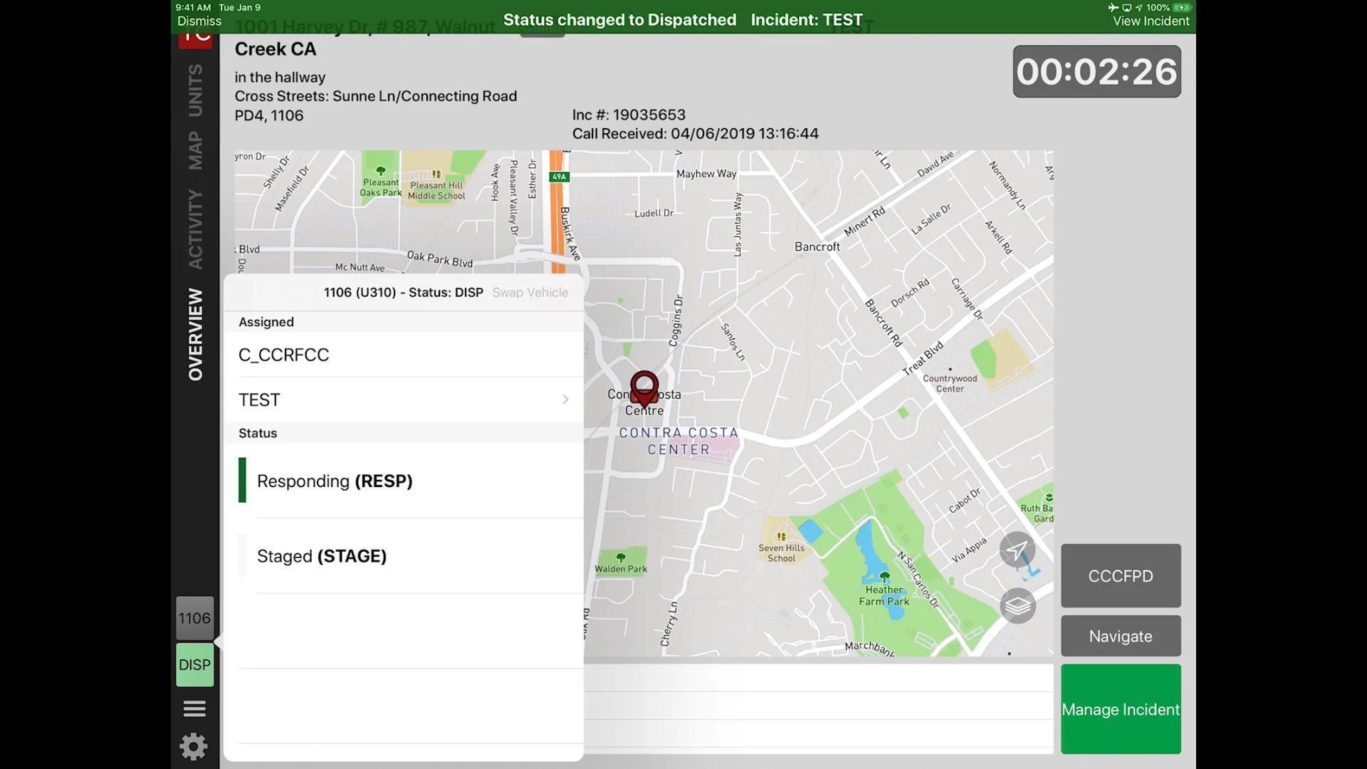 Tablet Command Response and Status Change