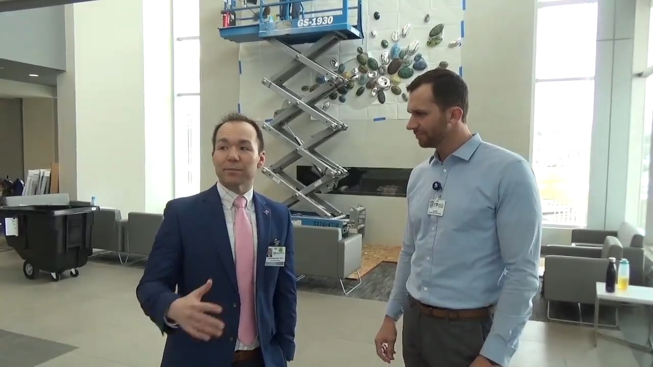 Portage CEO Randy Neiswonger visits the new Marquette hospital on Vimeo