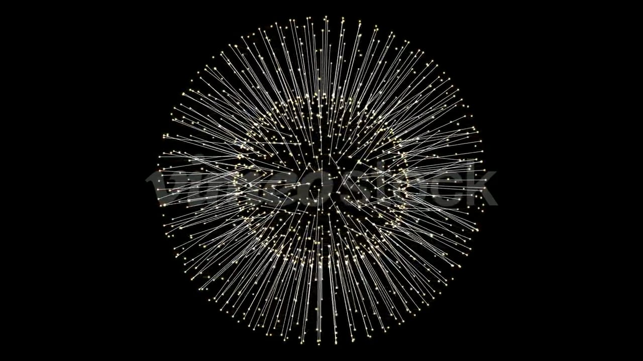 Animation of a colorful spinning orb composed of smallers circular orbs ...