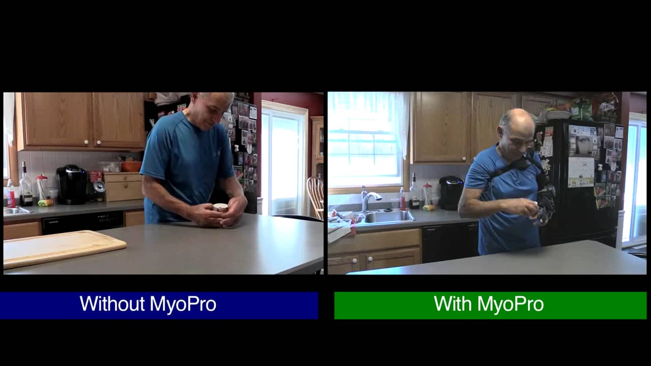 Vince- Functional Tasks with MyoPro Motion-G on Vimeo