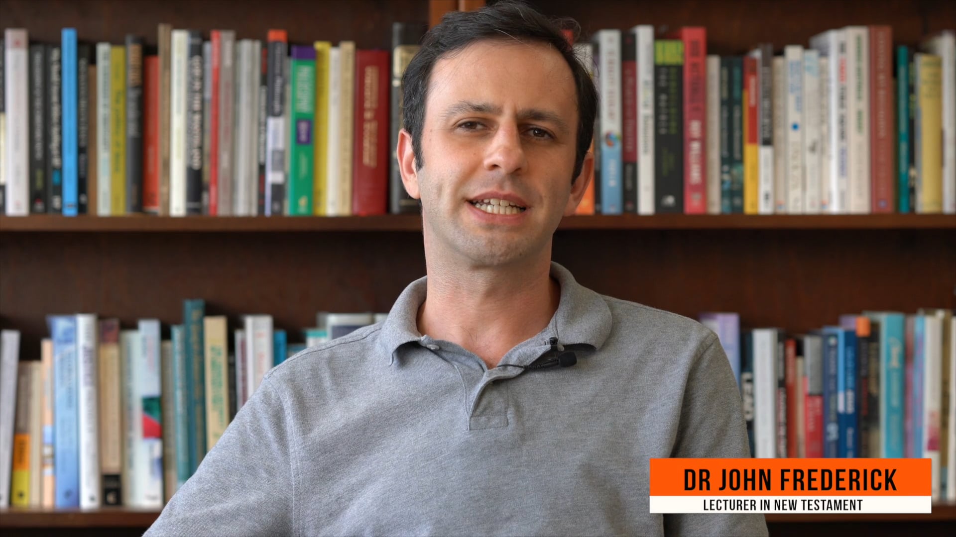 Meet Dr John Frederick - Lecturer of New Testament and Greek at Trinity ...