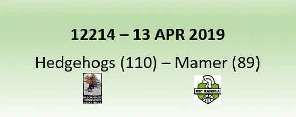 National 2 men games - N2H 12214 Hedgehogs Bascharage (110) - Mambra ...