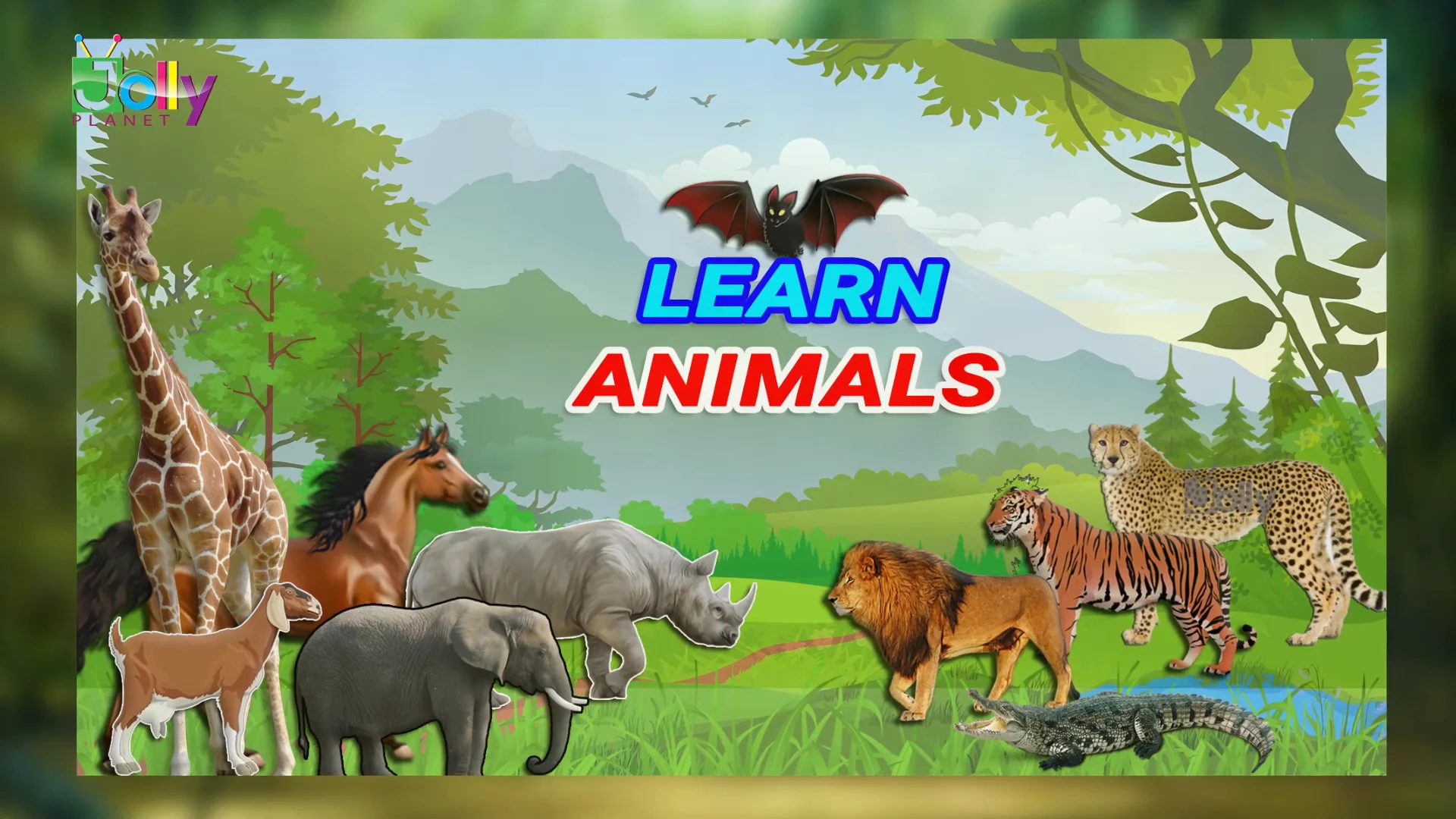Learn Animals Names for Children - Domestic and Wild Animals for Kids ...