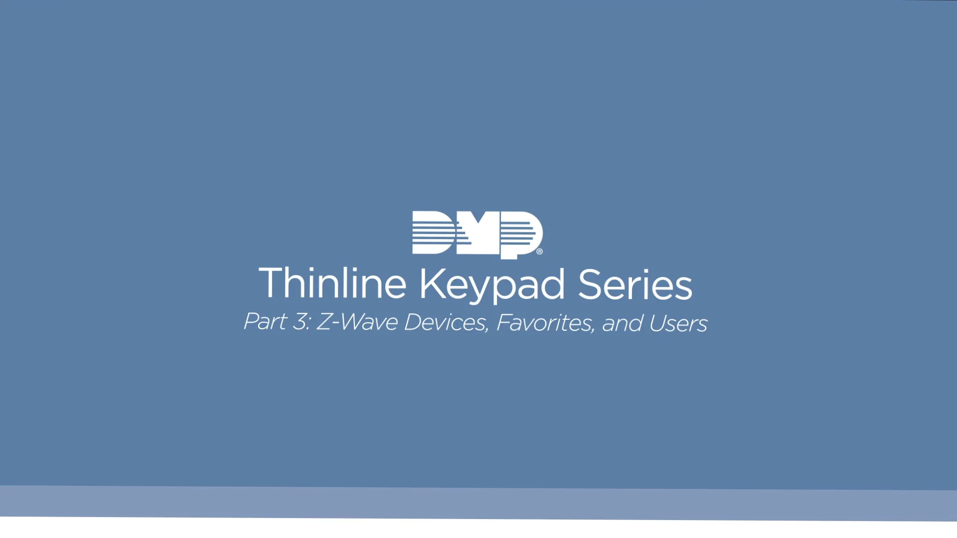 Thinline Keypad Series - Thinline Keypad Series Part 3 on Vimeo
