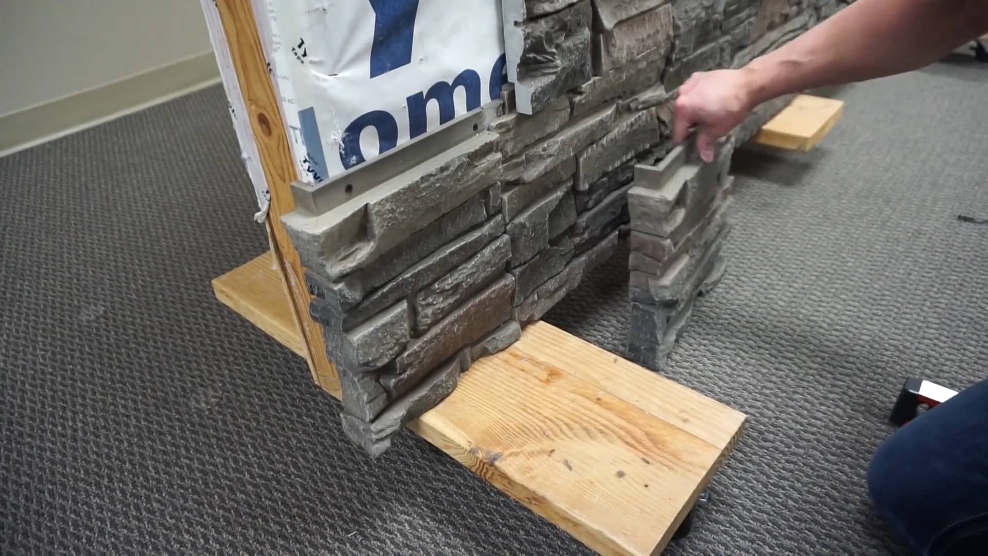 12" Right and Left Returns - Stacked Stone | GenStone Installation on Vimeo