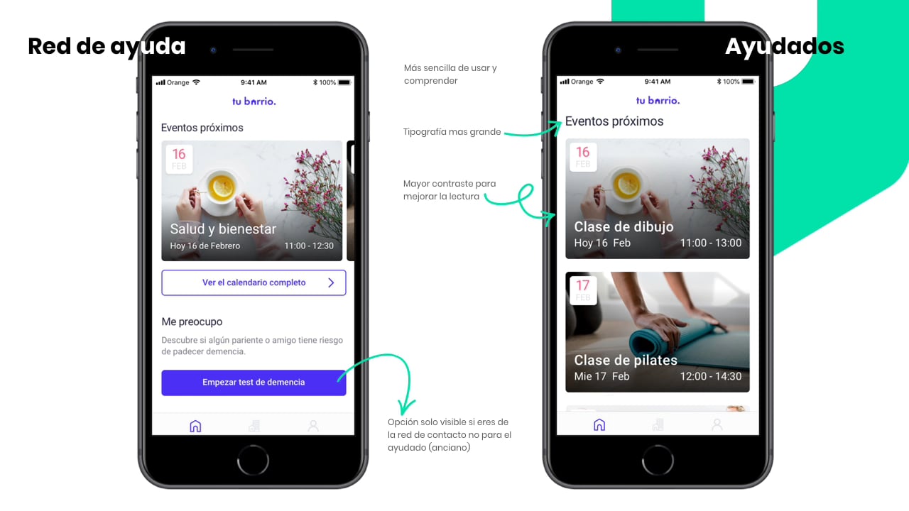 Comparación entre App de red de contacto y App para mayores on Vimeo
