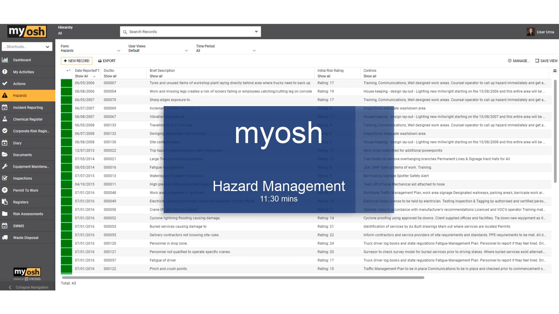 myosh Hazard Management on Vimeo