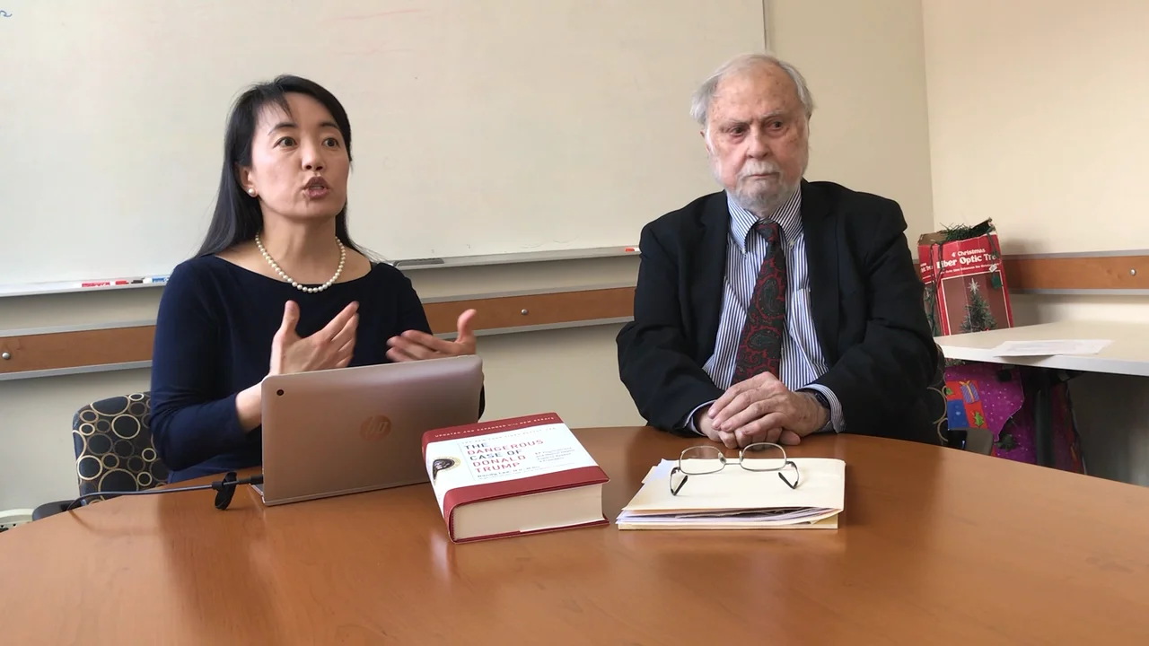 Dr. Bandy X. Lee and Dr. James Gilligan at the Program in Psychiatry ...