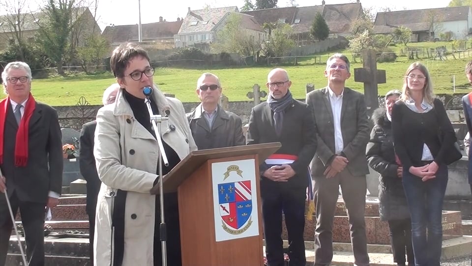 Intervention de Caroline Besse lors de la cérémonie à la mémoire de ...