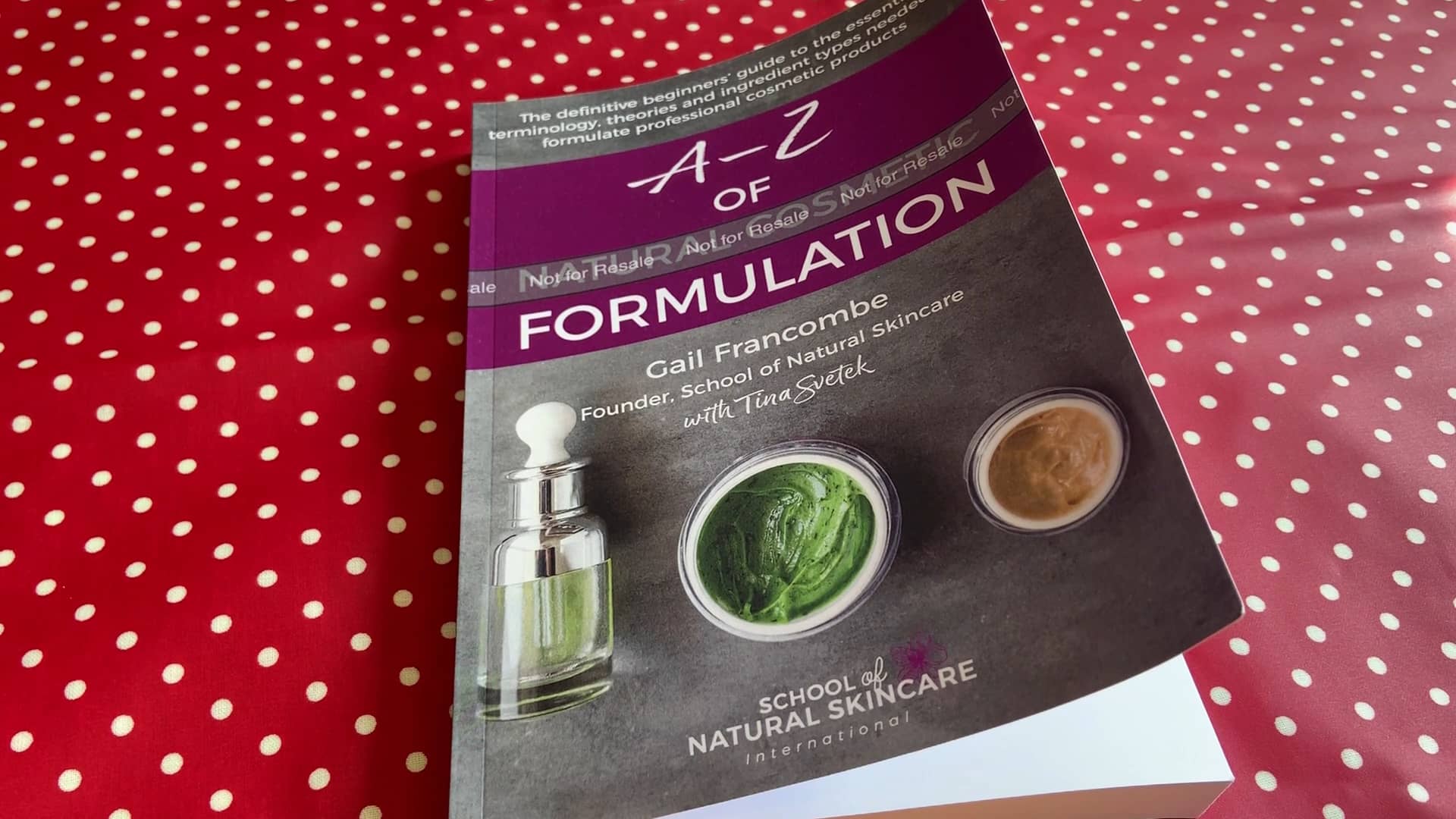Look inside an A-Z of Natural Cosmetic Formulation book on Vimeo