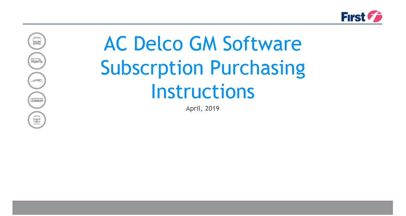 GM Software Subscription Purchase in First Group Vehicle Diagnostic ...