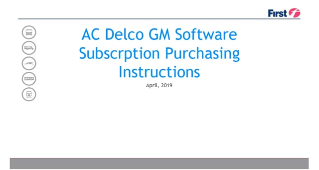 GM Software Subscription Purchase in First Group Vehicle Diagnostic ...