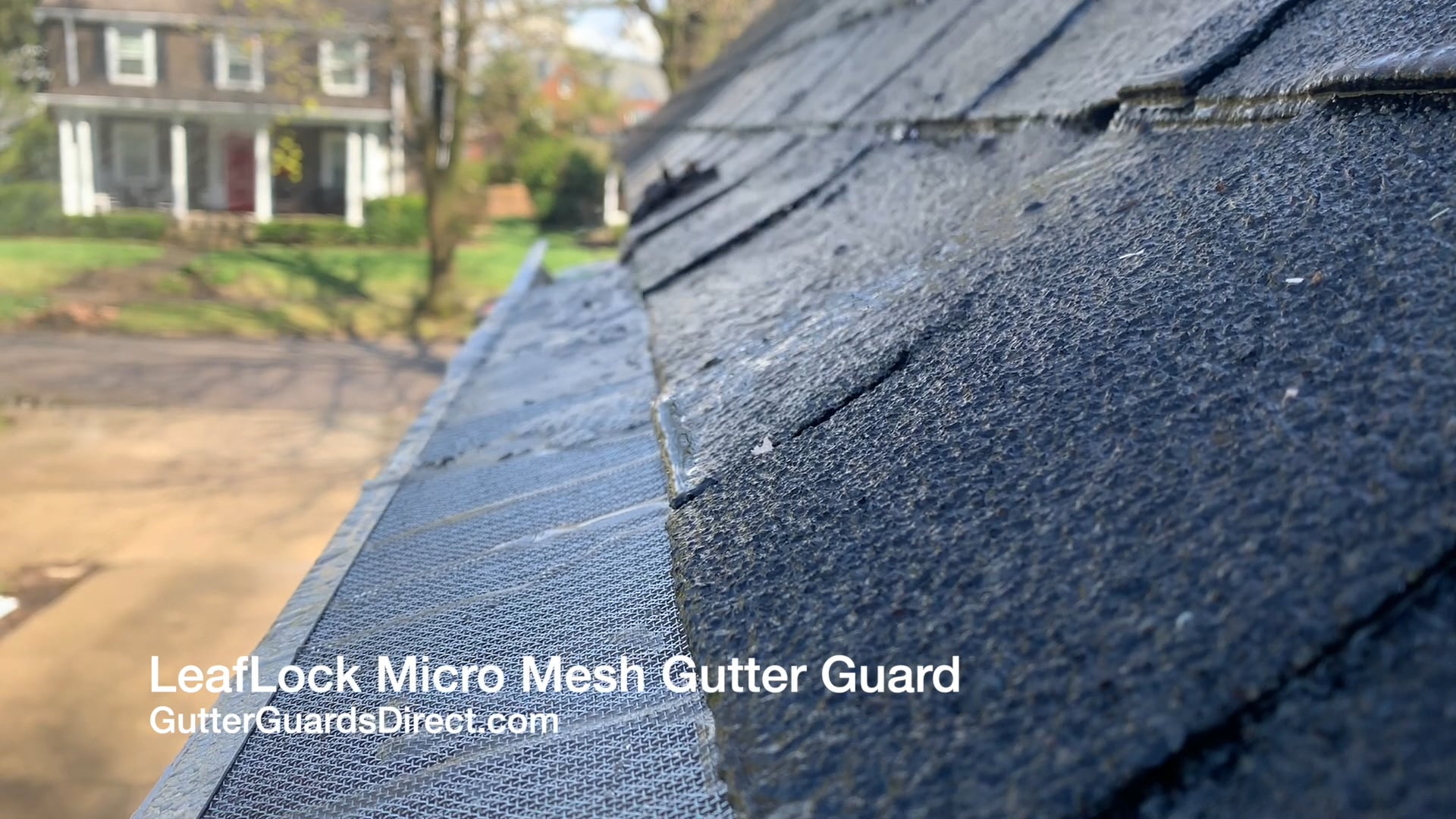 LeafLock Gutter Guard water test on Vimeo