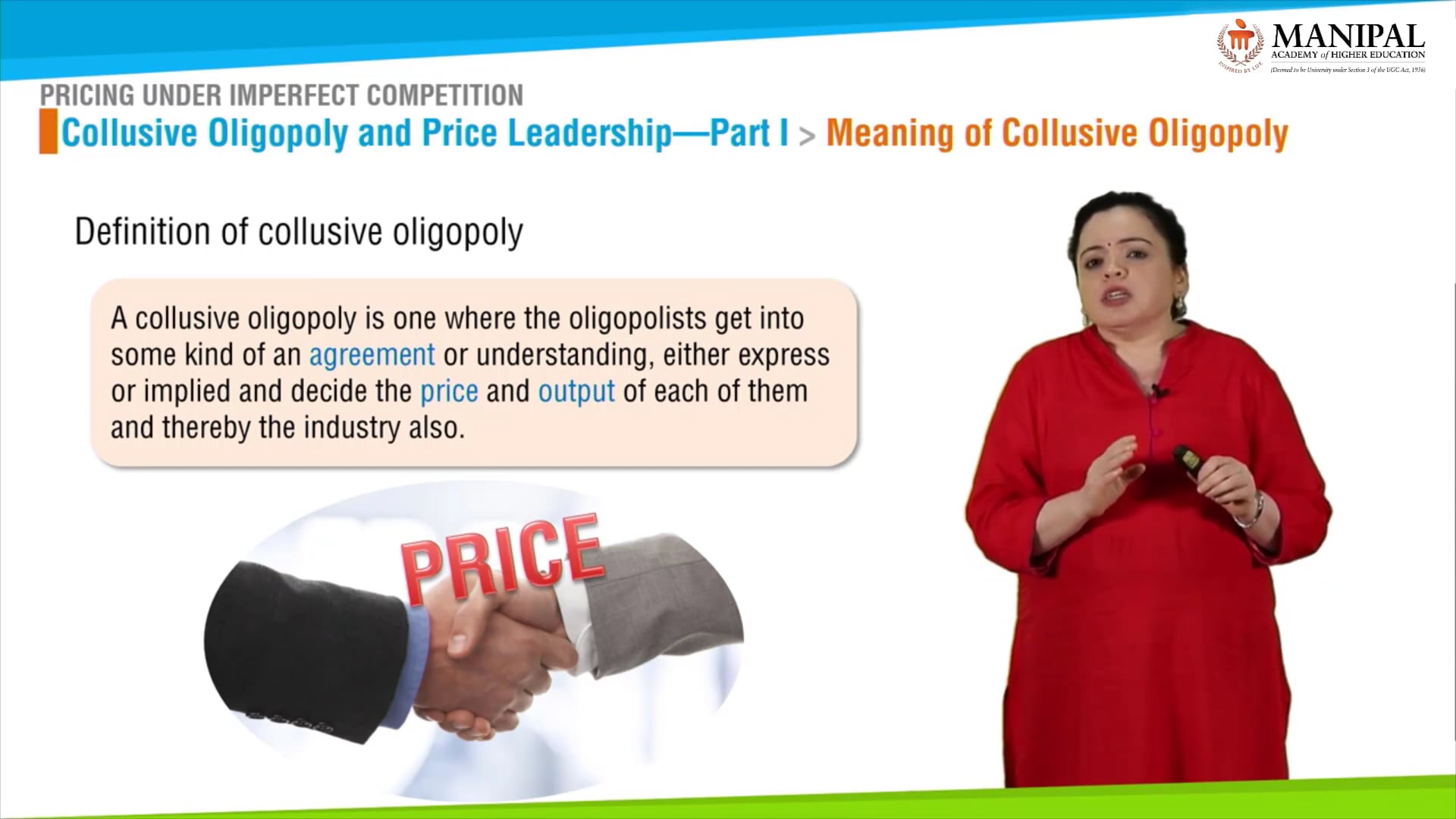 Collusive Oligopoly and Price Leadership Part 1 on Vimeo
