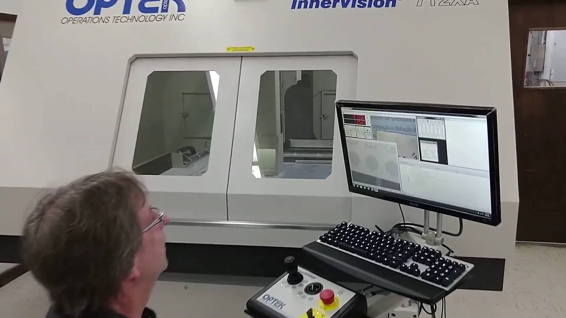 OPTEK InnerVision x-ray measurement machine on Vimeo