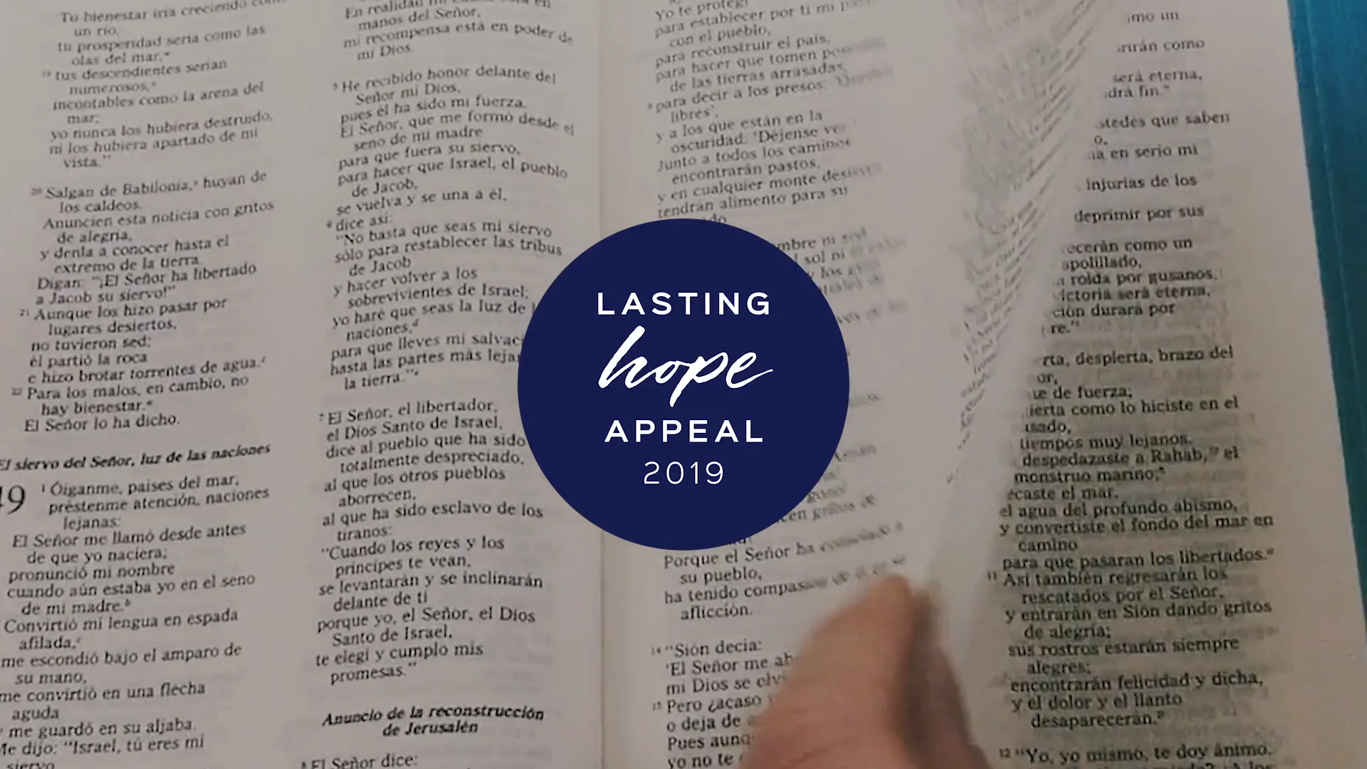 CMS Lasting Hope Appeal 2019 on Vimeo