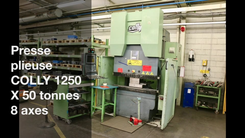 Presse plieuse COLLY 1250 X 50 tonnes 8 axes on Vimeo