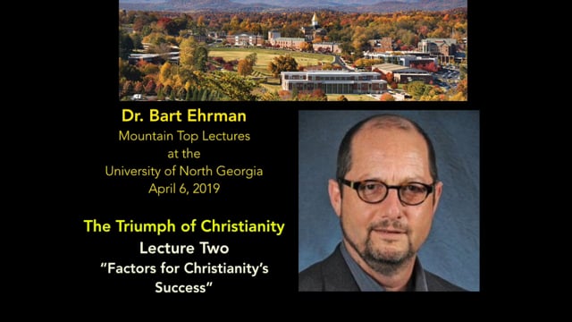 Dr. Bart Ehrman at Mountain Top Lectures on Vimeo
