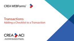 Adding A Checklist To A Transaction No Audio On Vimeo