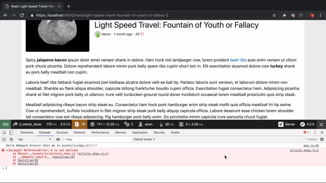Page Specific Js Multiple Entries Webpack Encore Frontend Like A Pro Symfonycasts 9420