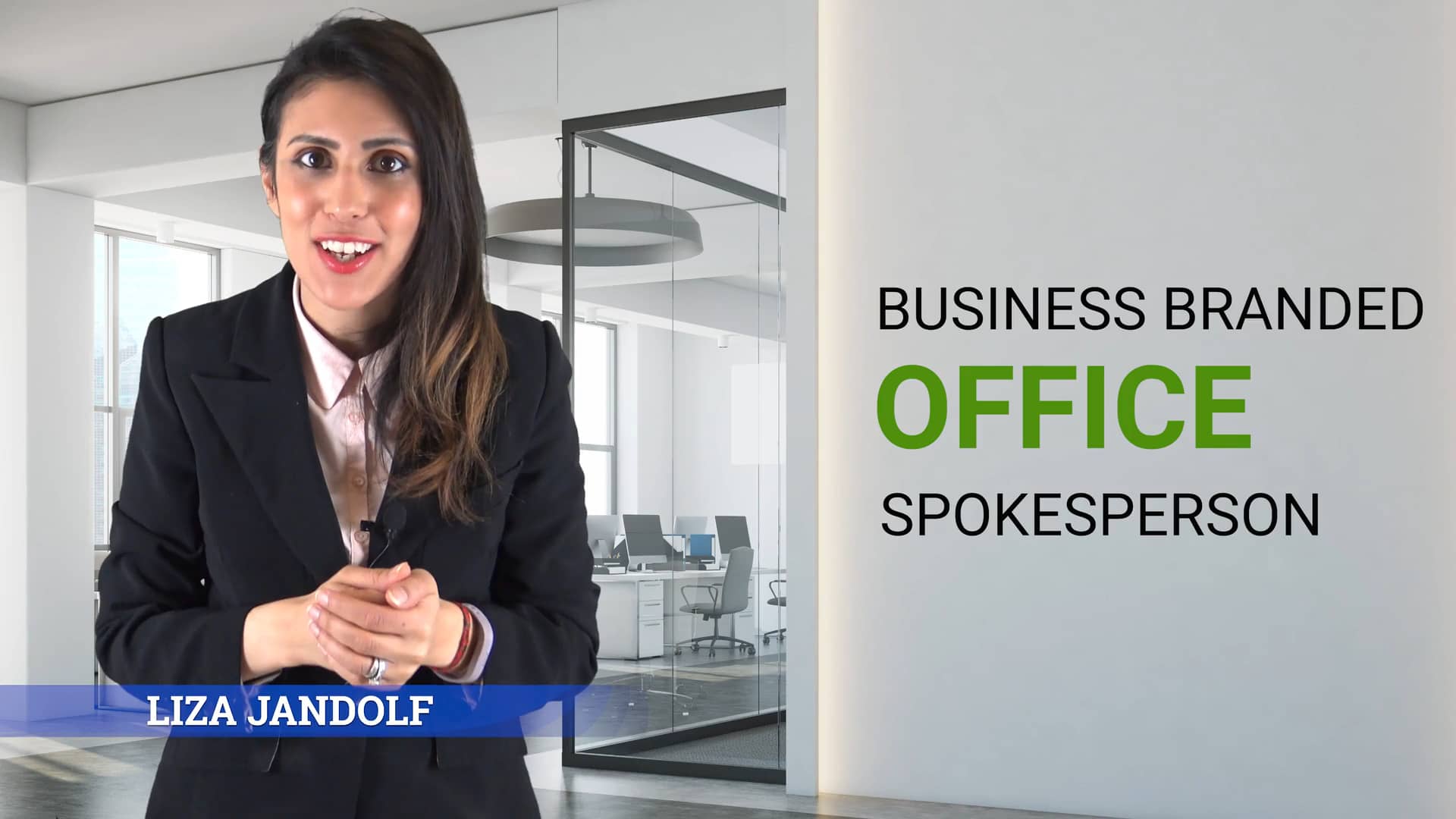 Branded Office Female Video Spokesperson & Presenter on Vimeo