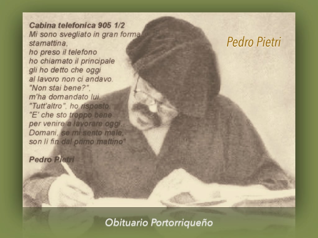 Puerto Rican Obituary Rev.Pedro Pietri recites his 1969 poem on Vimeo