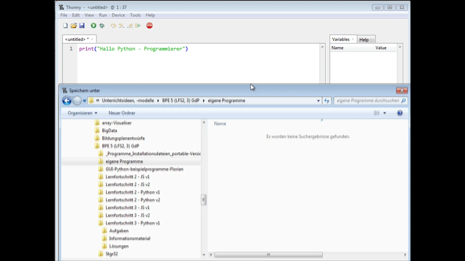 L2_1 Erstes Python - Programm