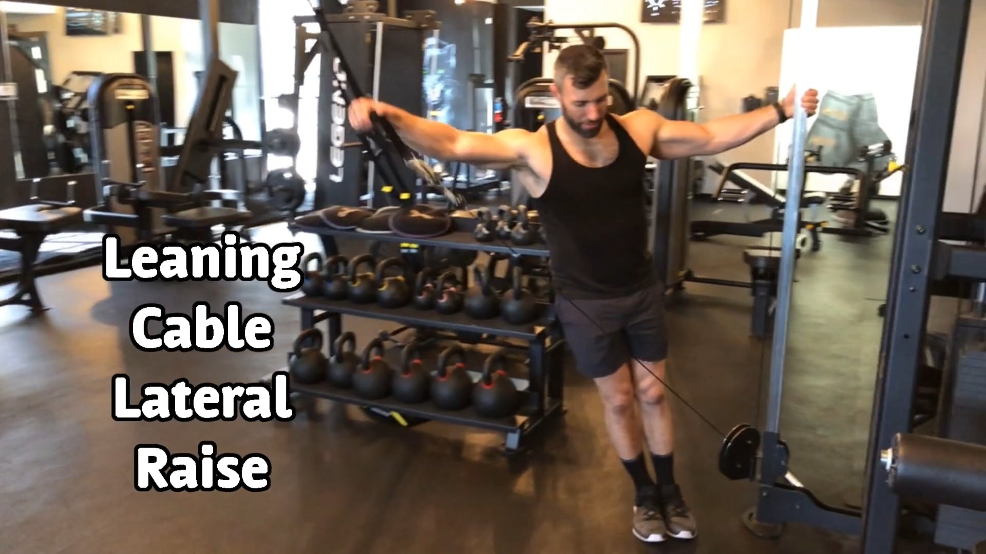 S-arm Leaning Cable Lateral Raise on Vimeo