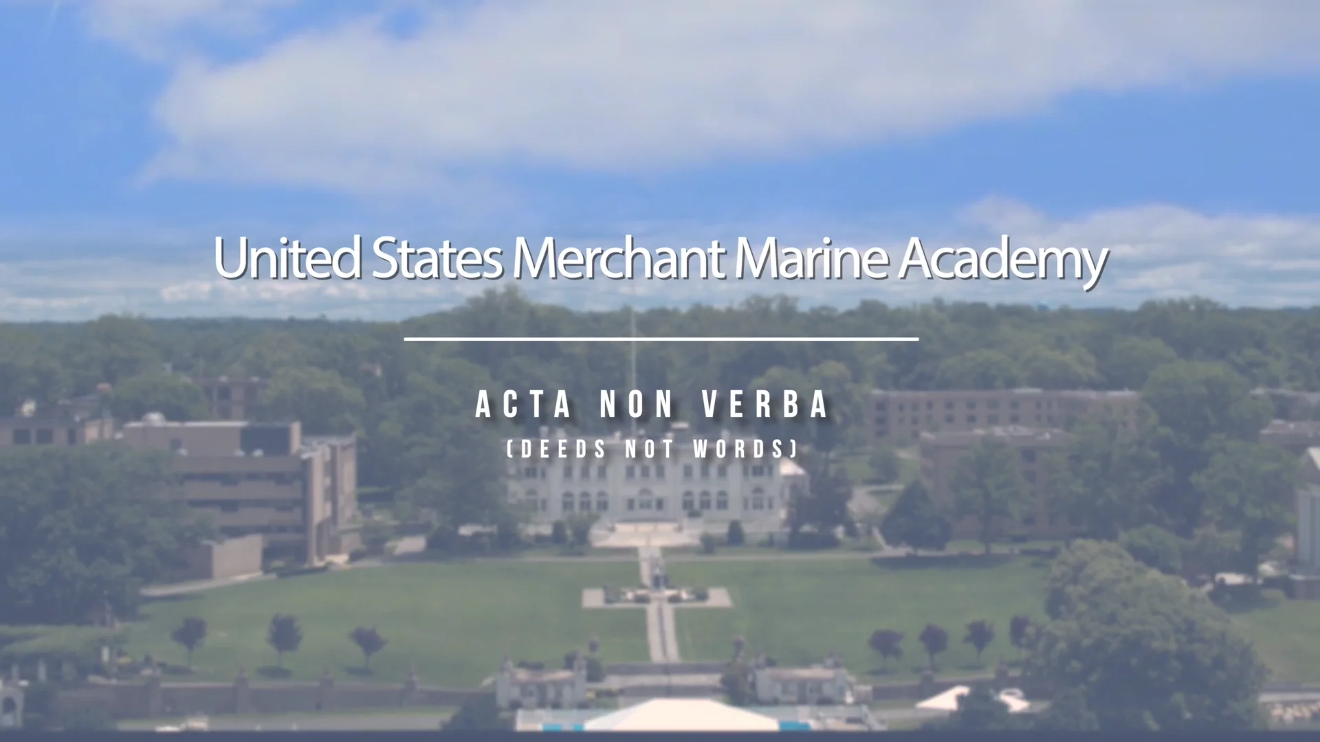 INTERVIEWS and B-ROLL - USMMA Overview on Vimeo