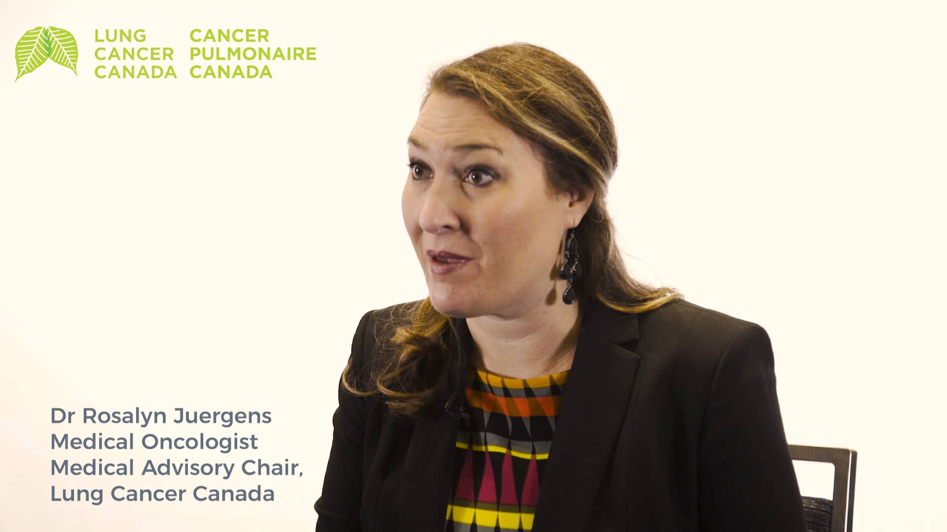 Lung Cancer Canada - Dr Rosalyn Juergens on Vimeo