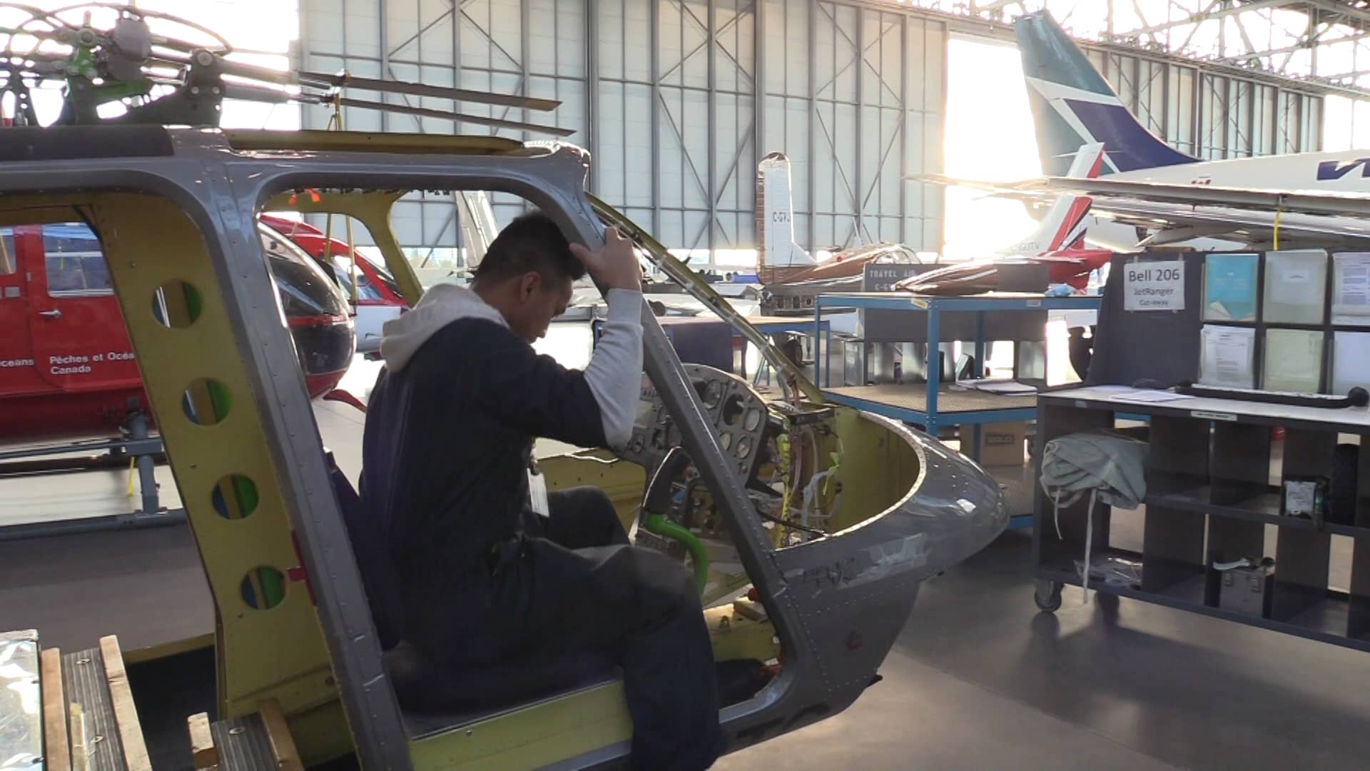 Decontructive helicopter @ BCIT Aerospace Campus on Vimeo