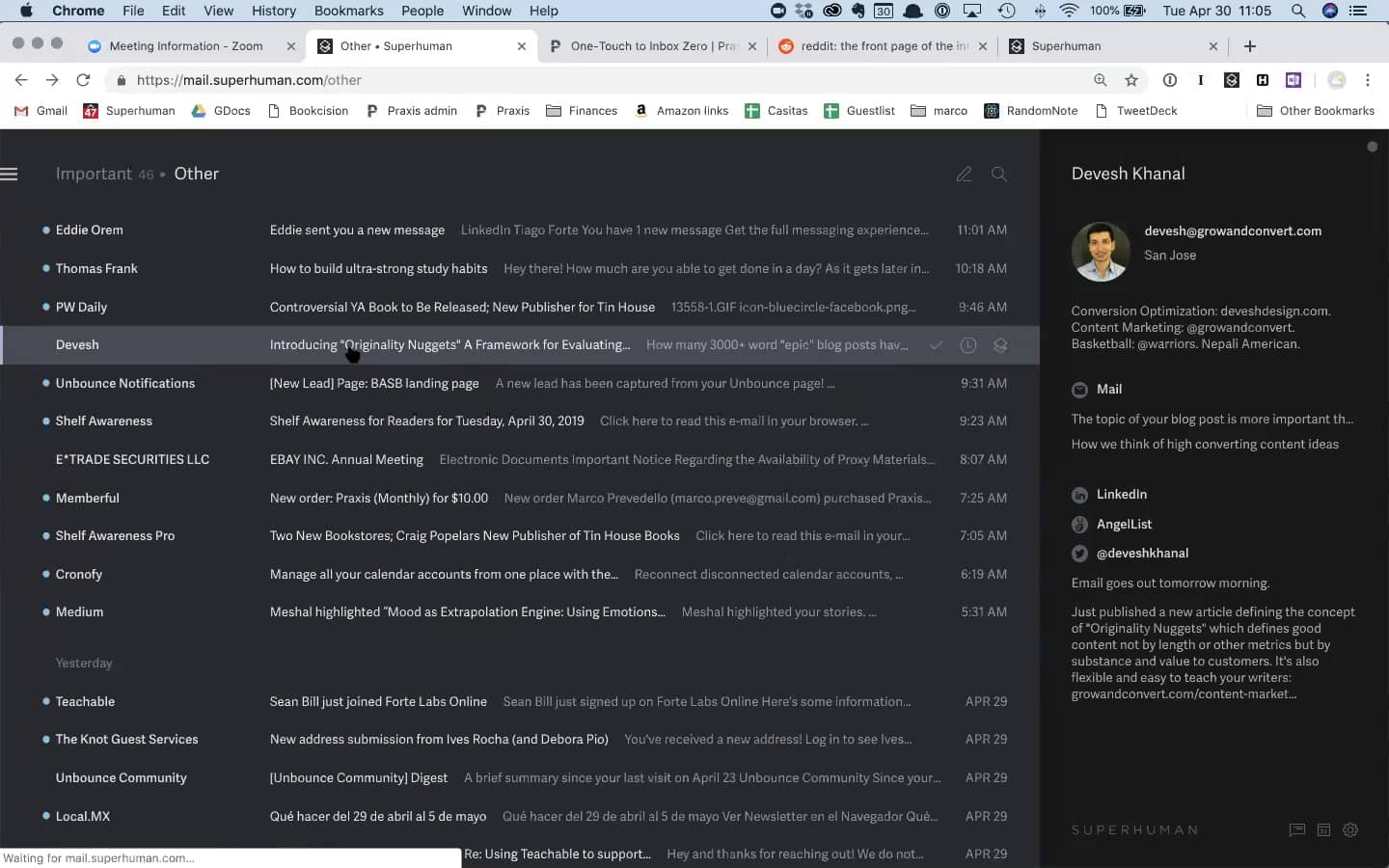 Superhuman Email App Walkthrough on Vimeo