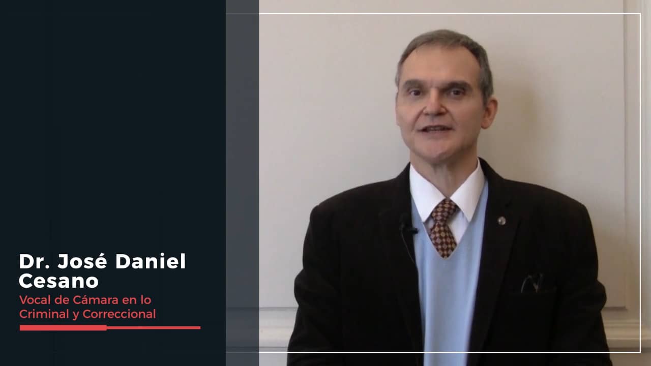 Dr. José Daniel Cesano - Tema: Prisión Domiciliaria para madres on Vimeo