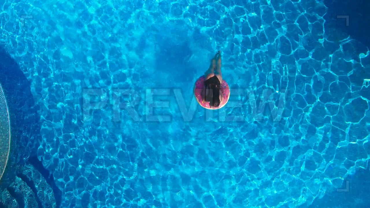 Girl In The Pool Stock Video on Vimeo