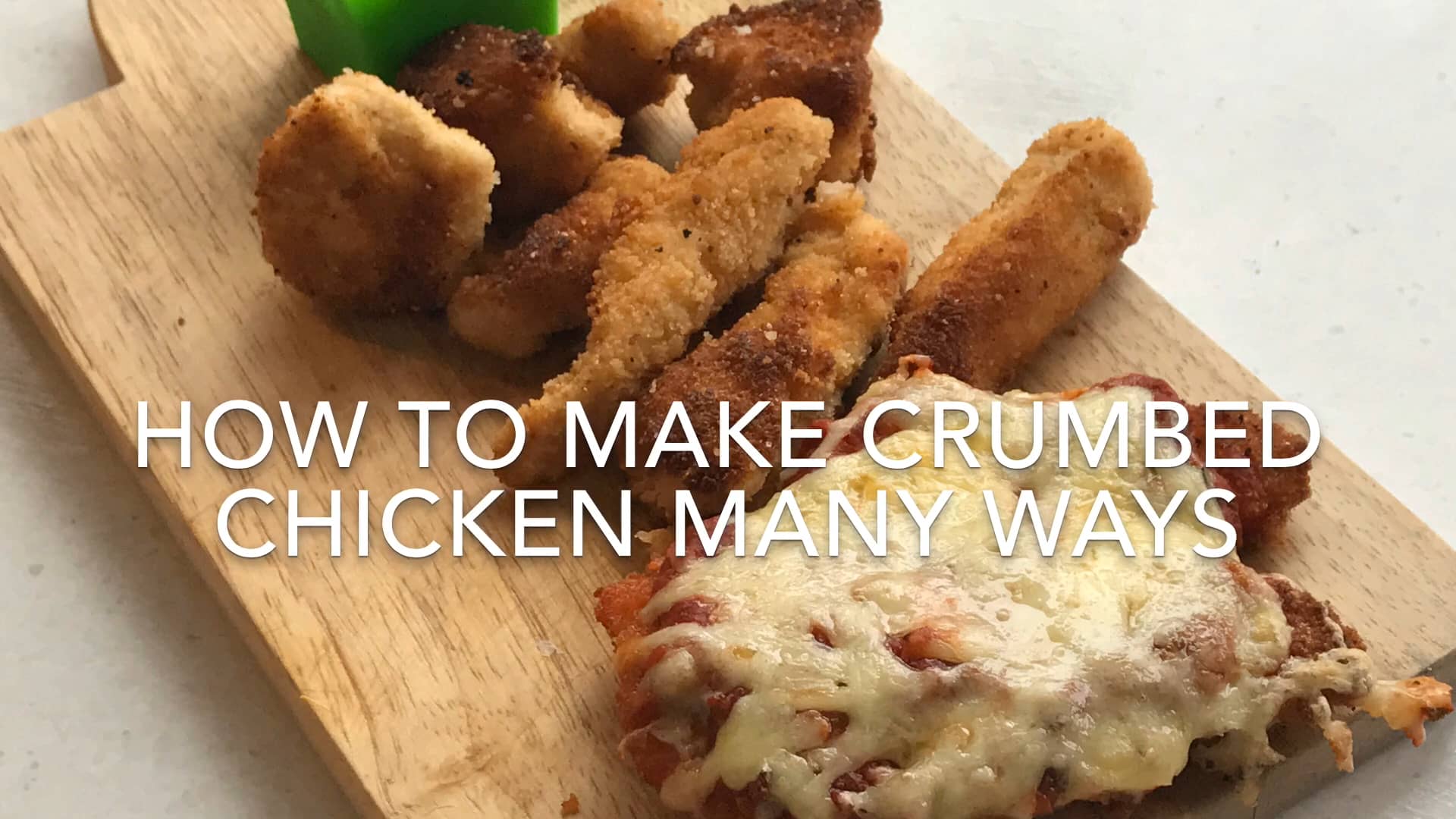 How to make crumbed chicken many ways on Vimeo