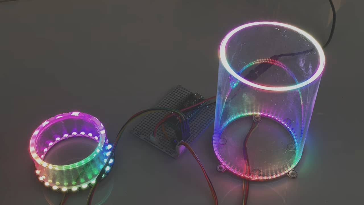 The Lambent Lantern - RGB LED ring comparison on Vimeo