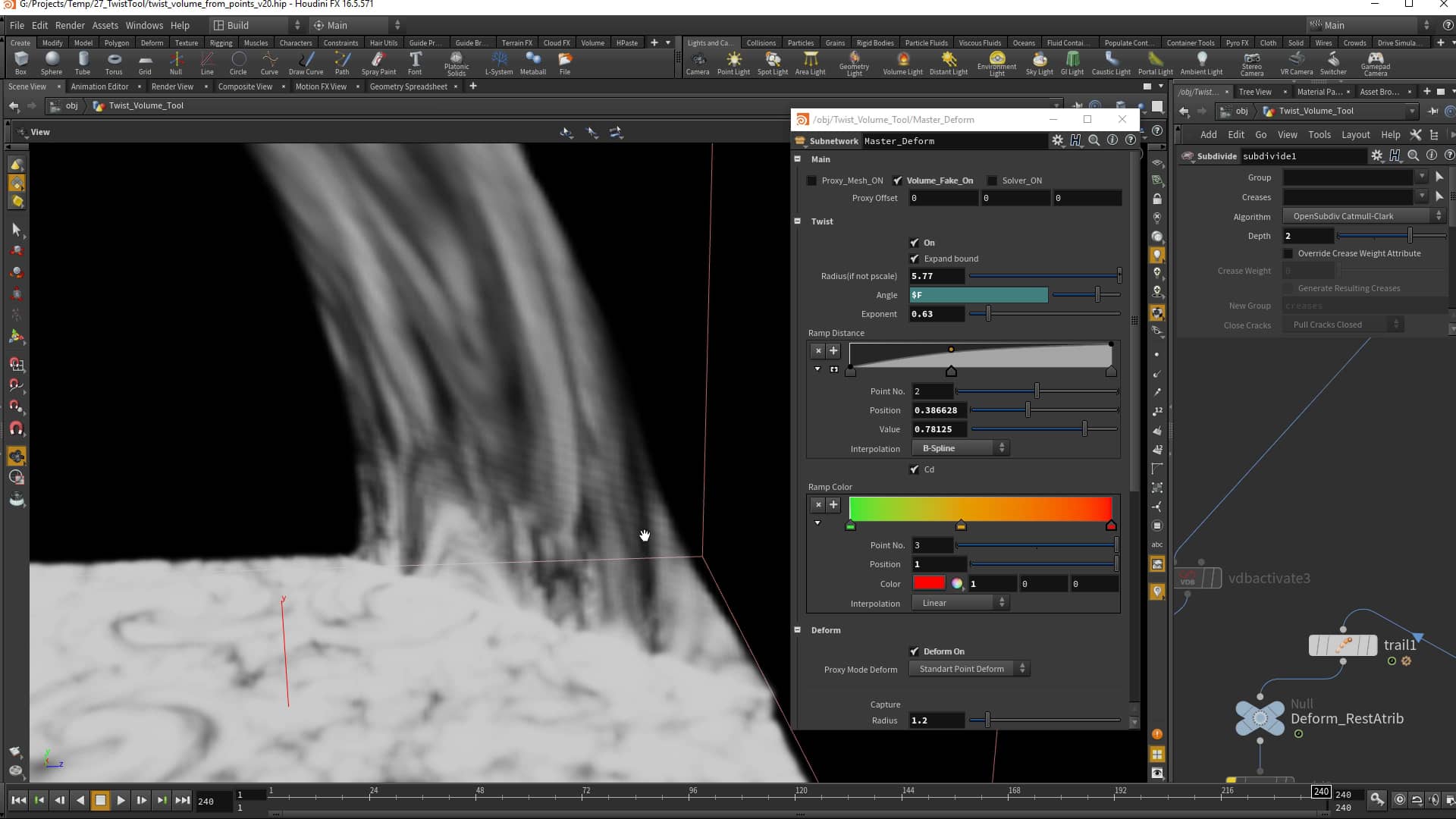 Houdini Master Volume Deform Tool (HIP) on Vimeo