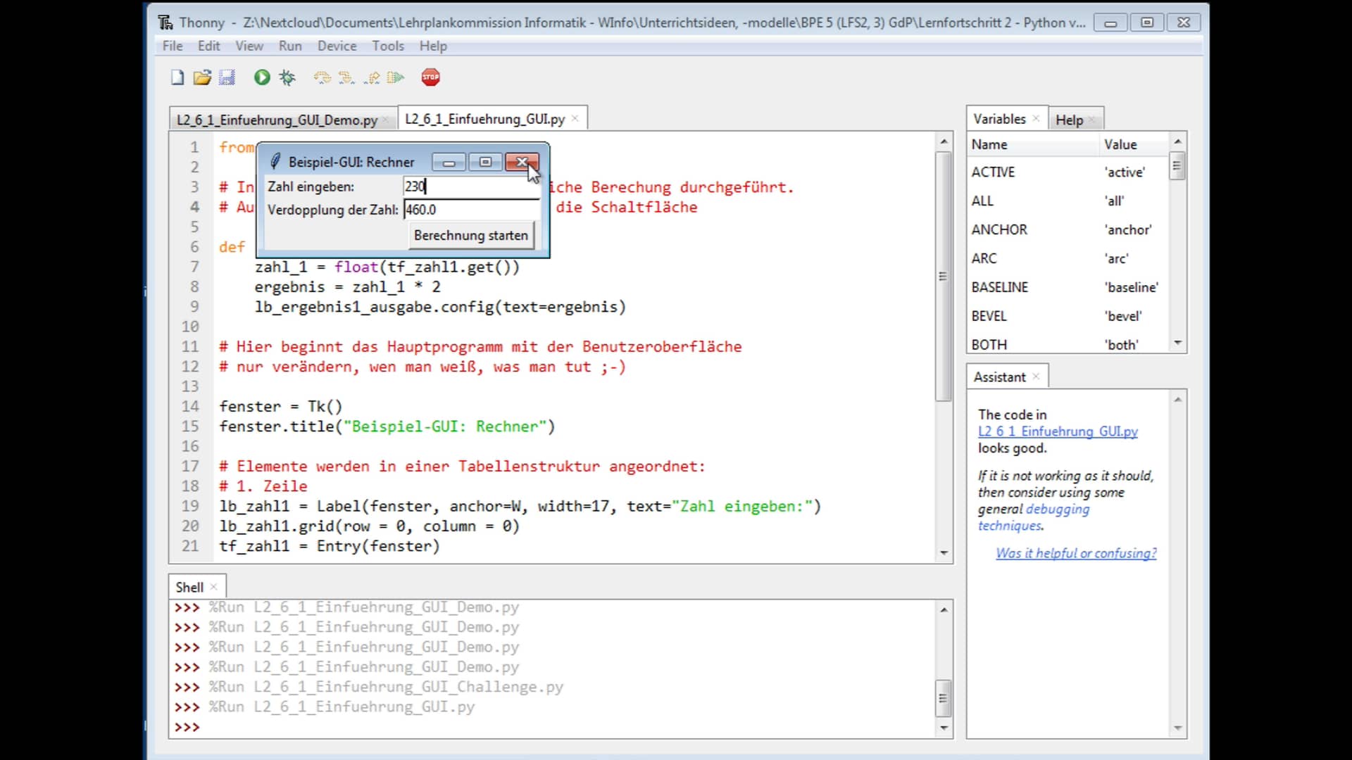 Programmierung einer GUI mit Python (1) on Vimeo