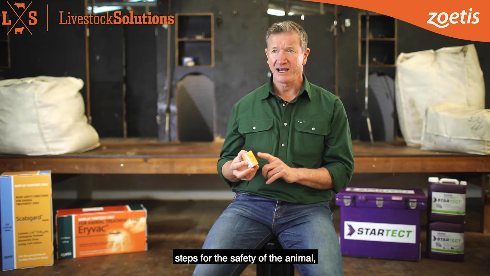 Zoetis Sheep - Scabigard Original EziGrip Vaccination on Vimeo