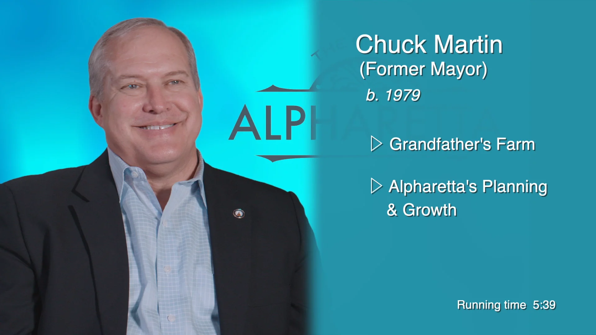 Alpharetta Stories Project - Chuck Martin on Vimeo