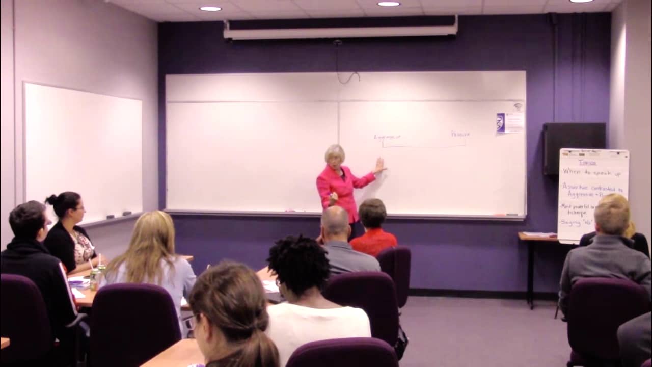 Janine Higgins Assertiveness Workshop Excerpts on Vimeo