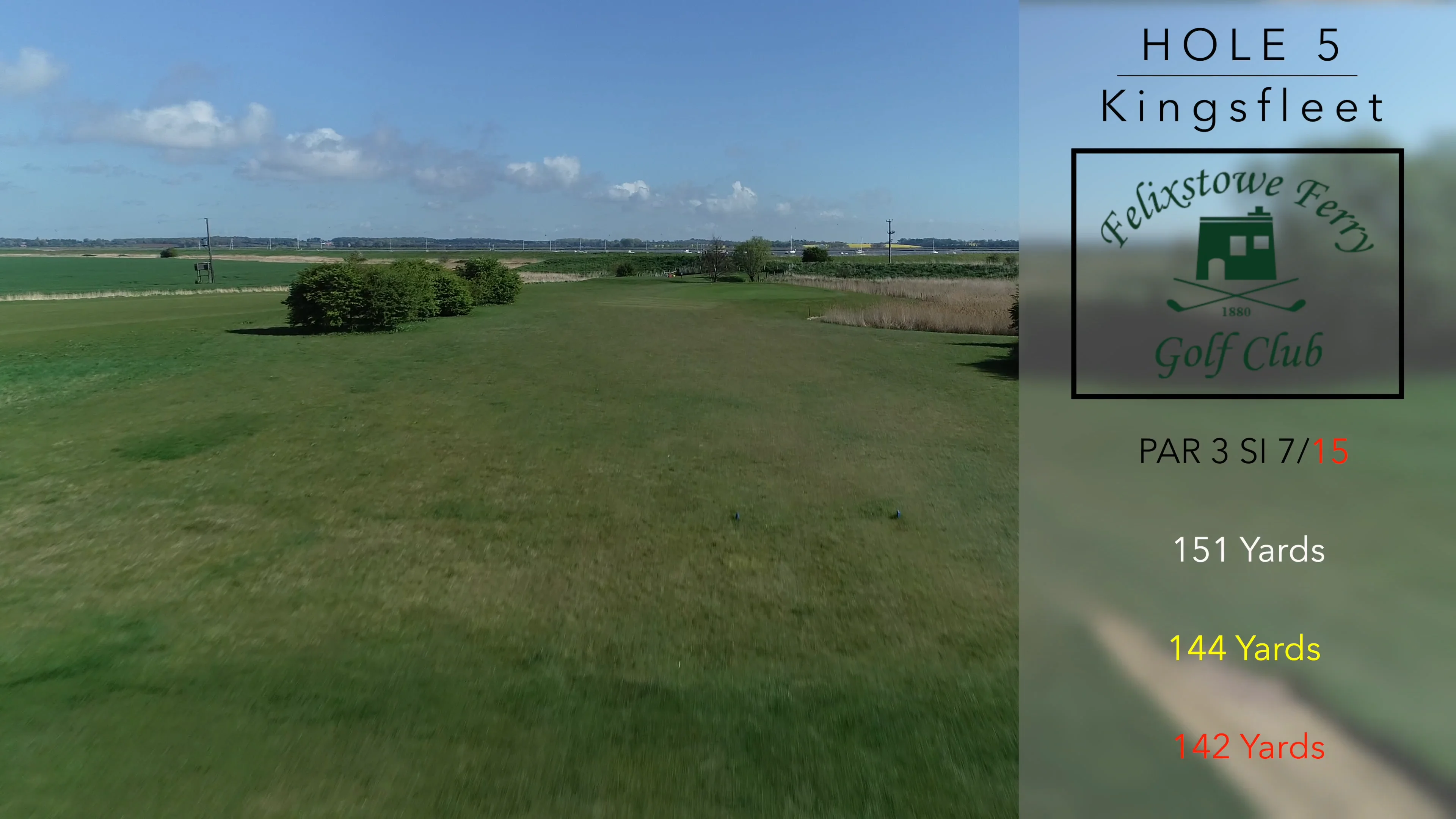Felixstowe Ferry Golf Club Flyovers - FFGC Hole 05 Kingsfleet on Vimeo
