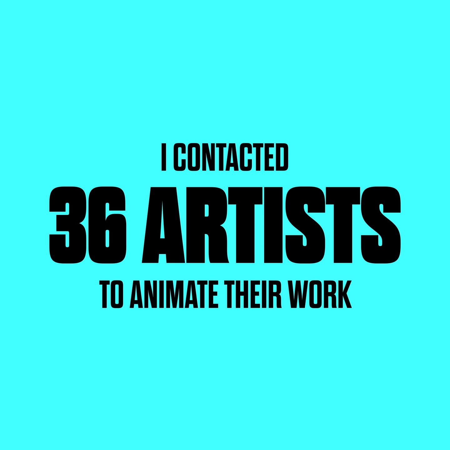 36 Days of Type — An Animated Collaboration on Vimeo