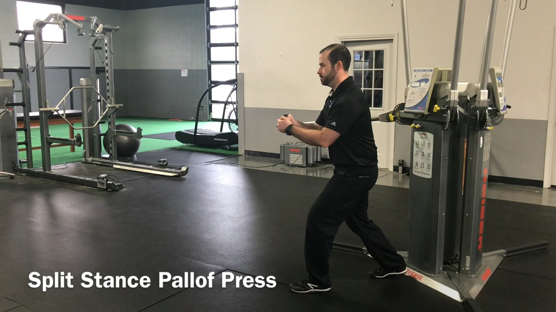 Split Stance Pallof Press on Vimeo